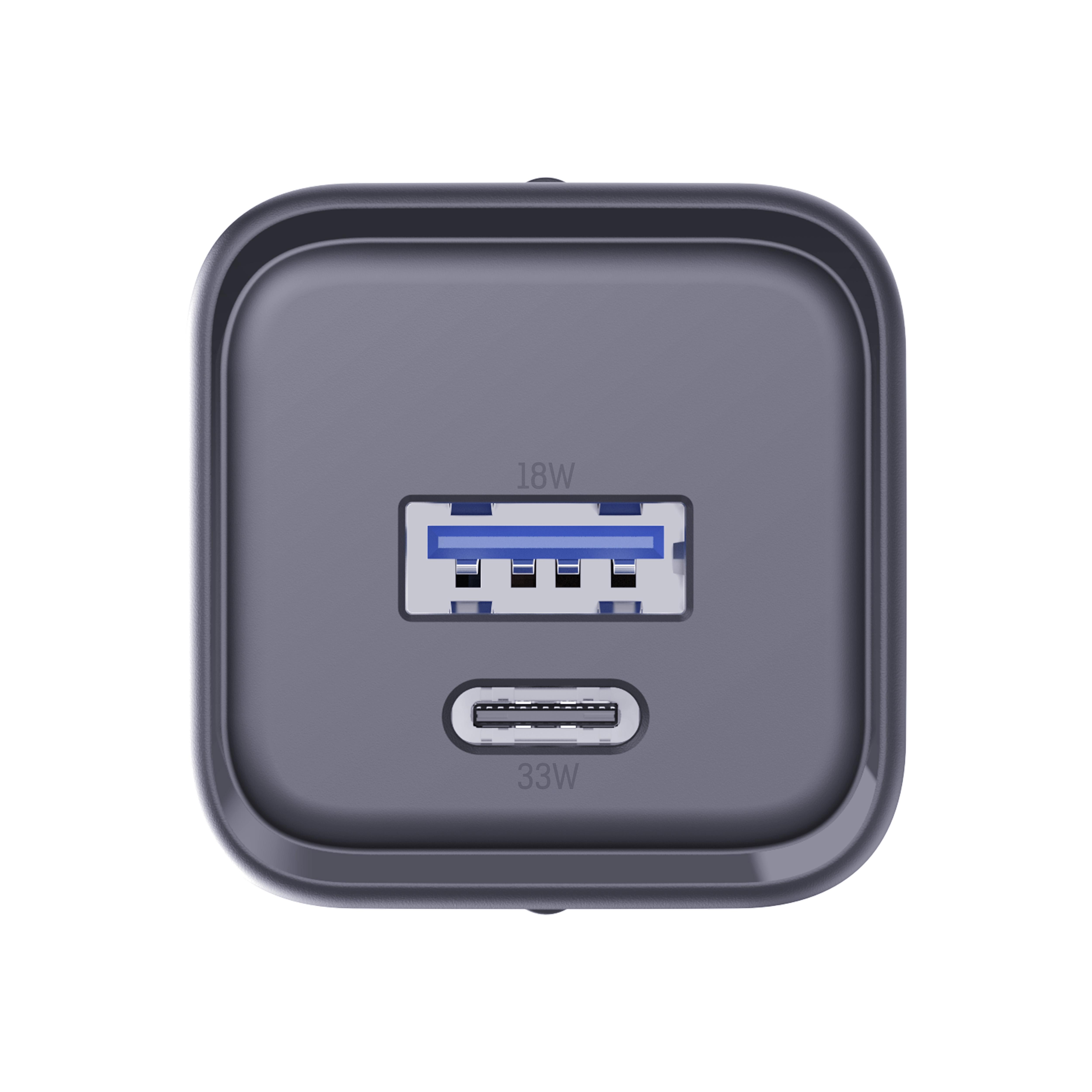 Ładowarka sieciowa 33W PD QC4+ PPS USB-A USB-C 3mk Hyper GaN PD Charger ...