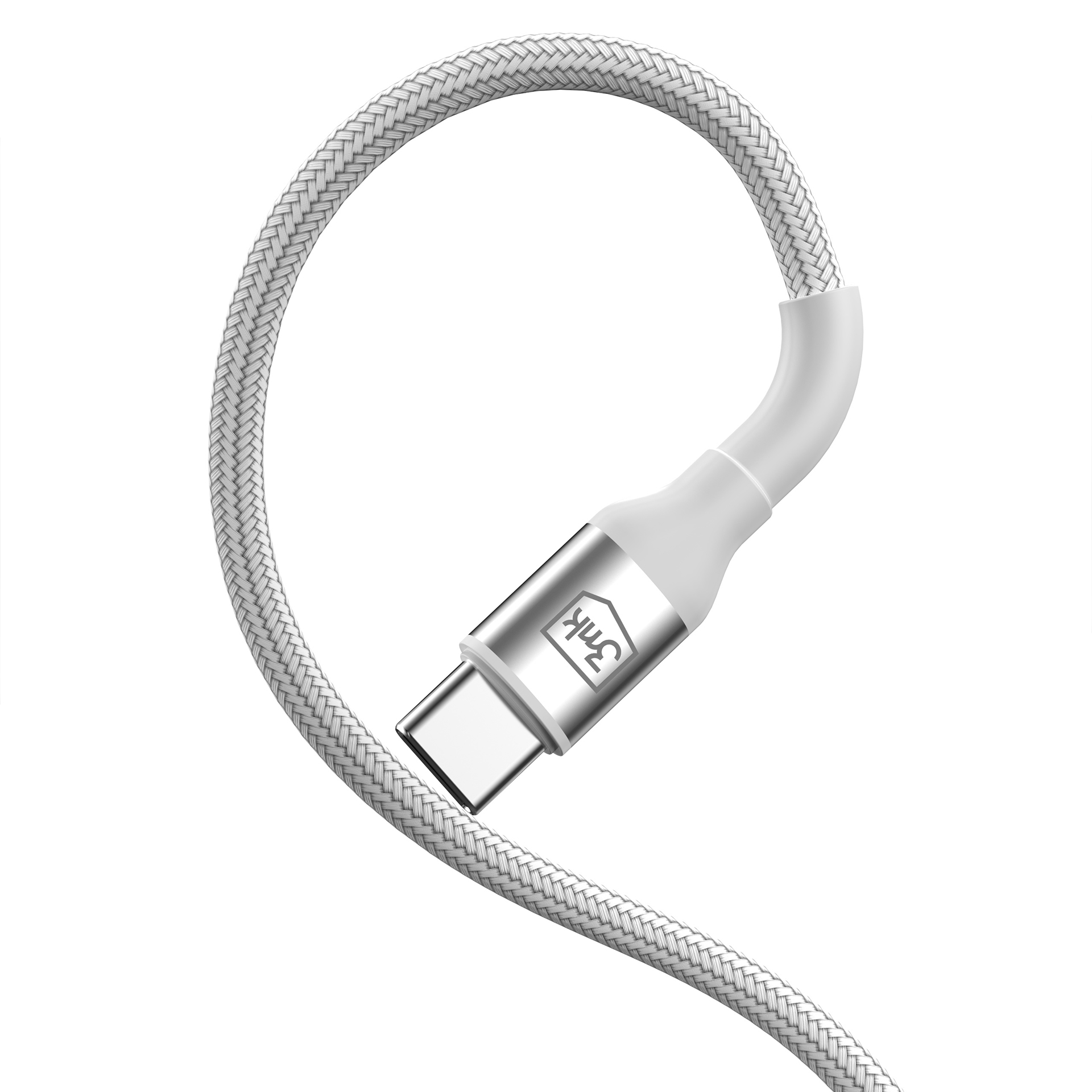 Kabel 1m 60W 20V/3A 3mk Hyper Cable N-SERIES USB-C to USB-C 60W™ White